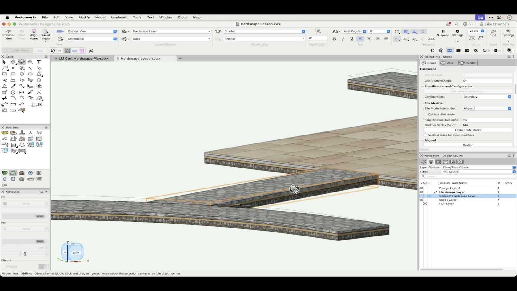 Landmark Professional Certification Hardscape Lesson 2025 | Vectorworks University